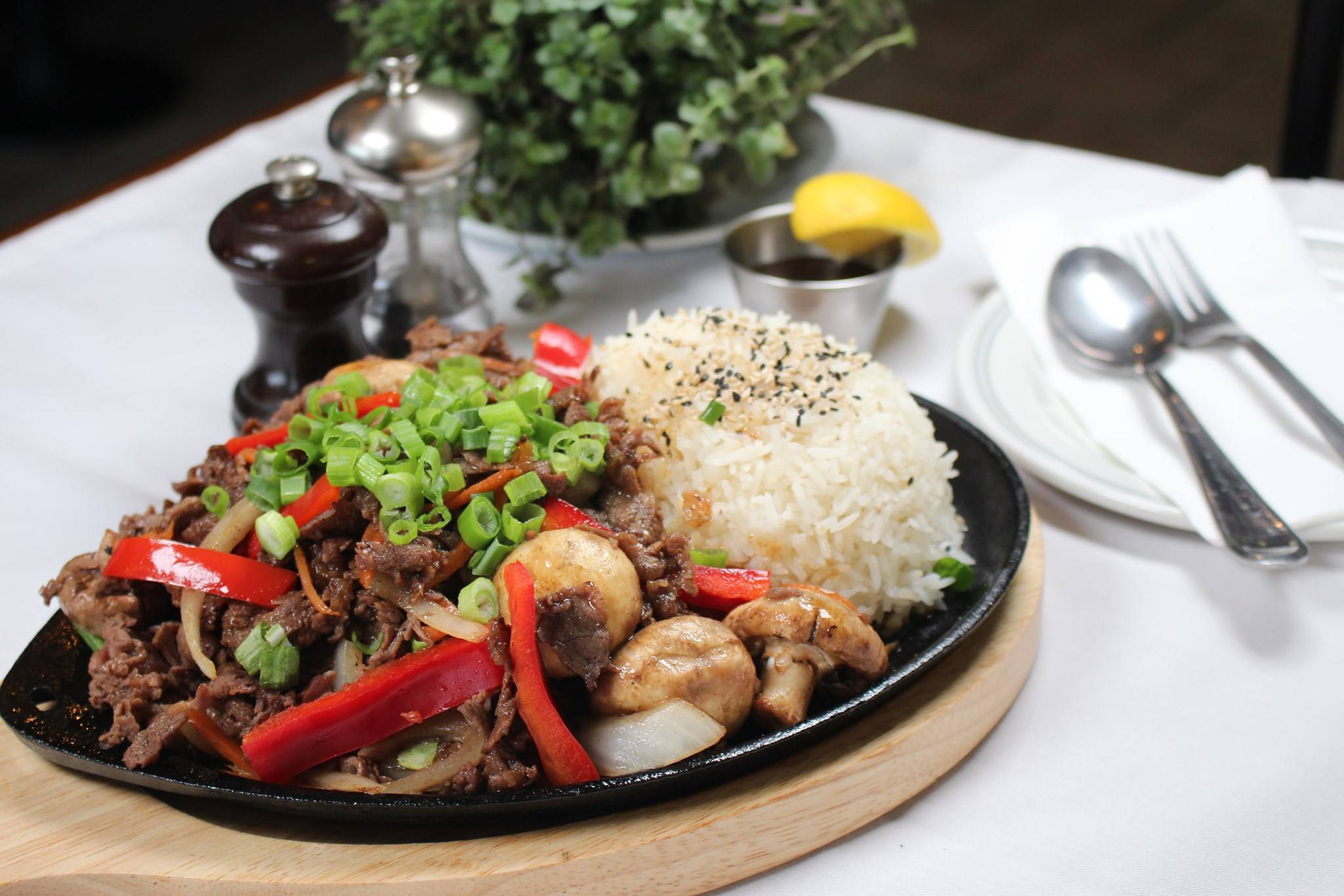 Menu at JJ Joy restaurant, Penticton