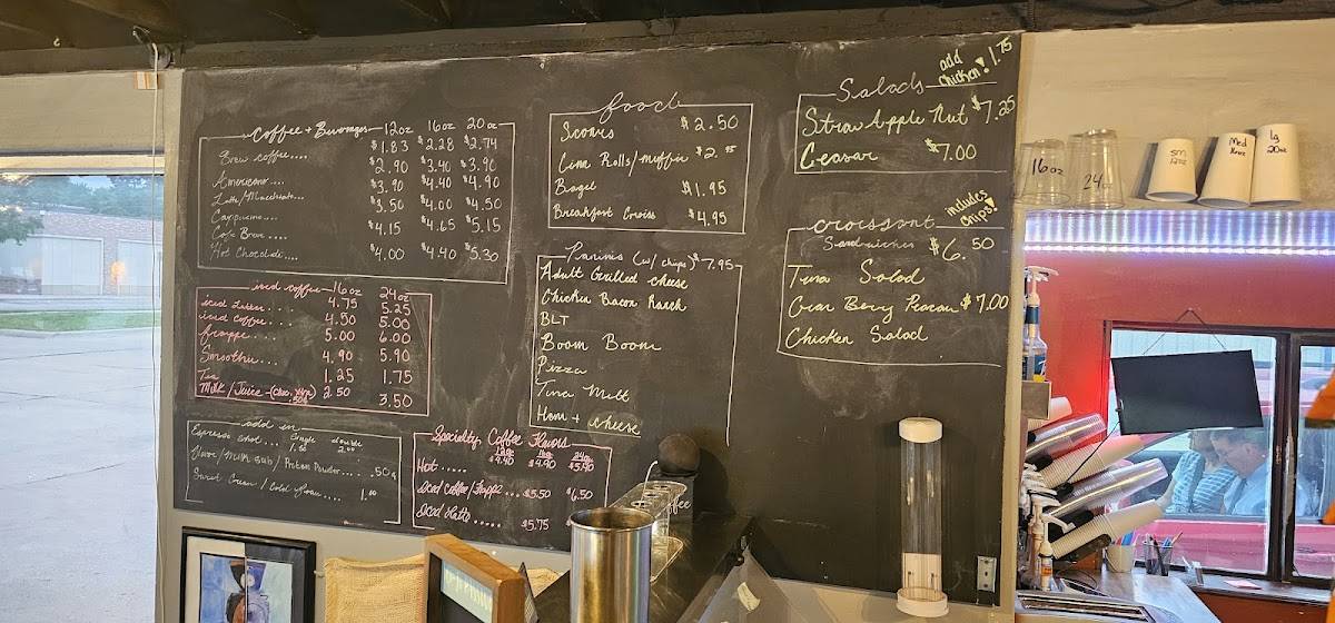 Carta del restaurante Java Junction, Chanute