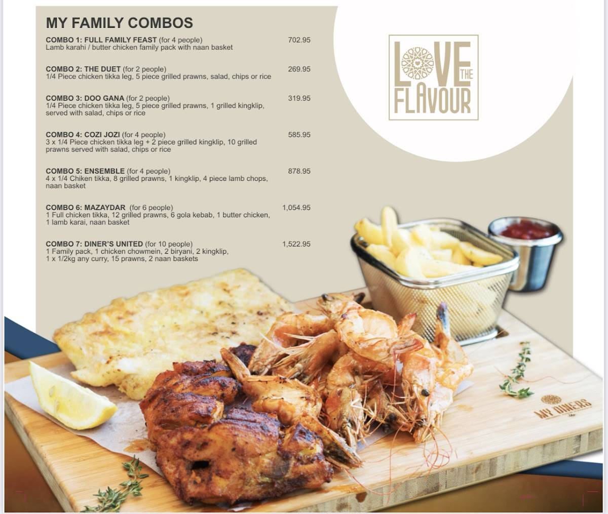 Menu at MY Diners Rosebank (Halaal) restaurant, Johannesburg