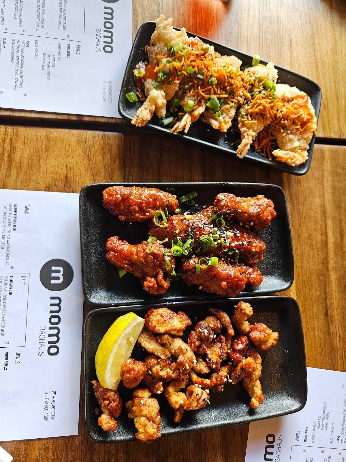 Menu at Momo Baohaus restaurant, Randburg