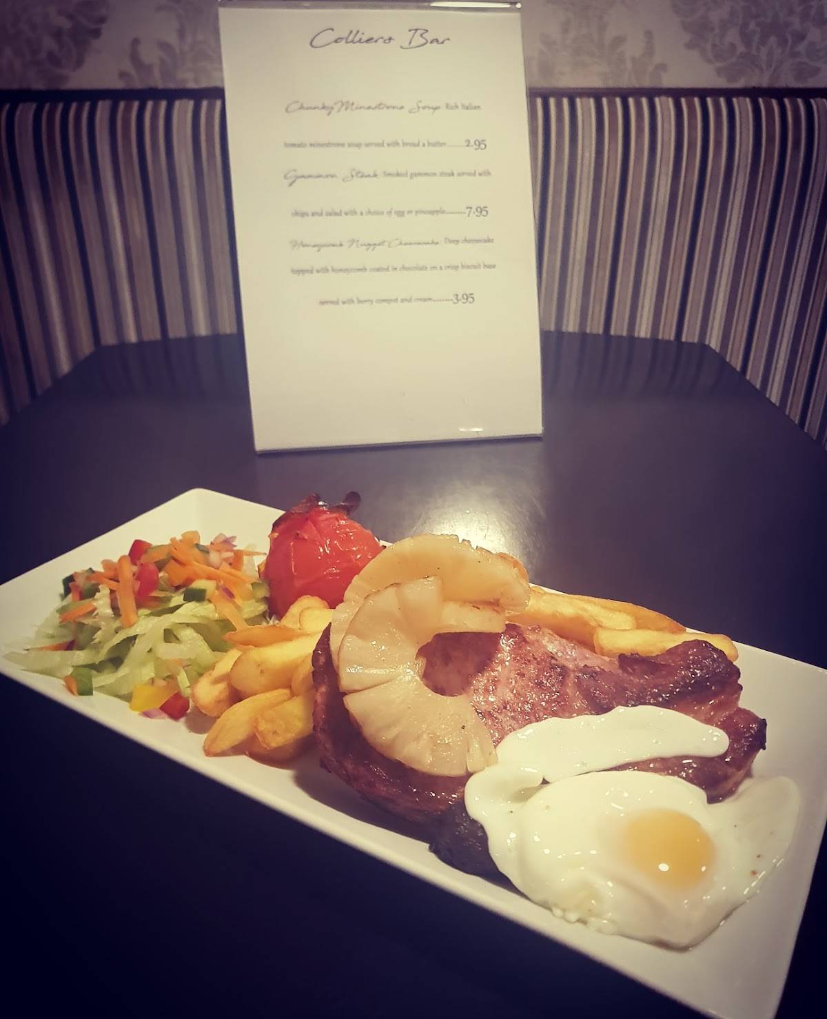Carta de Colliers Bar, Johnstone