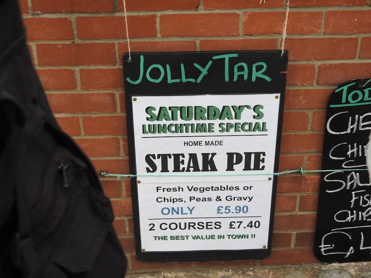 Menu at Jolly Tar Restaurant, Sheringham