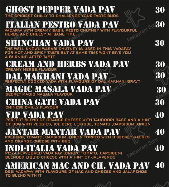 Menu at Jugaadi Adda, Mumbai, Hendre Mistry Building