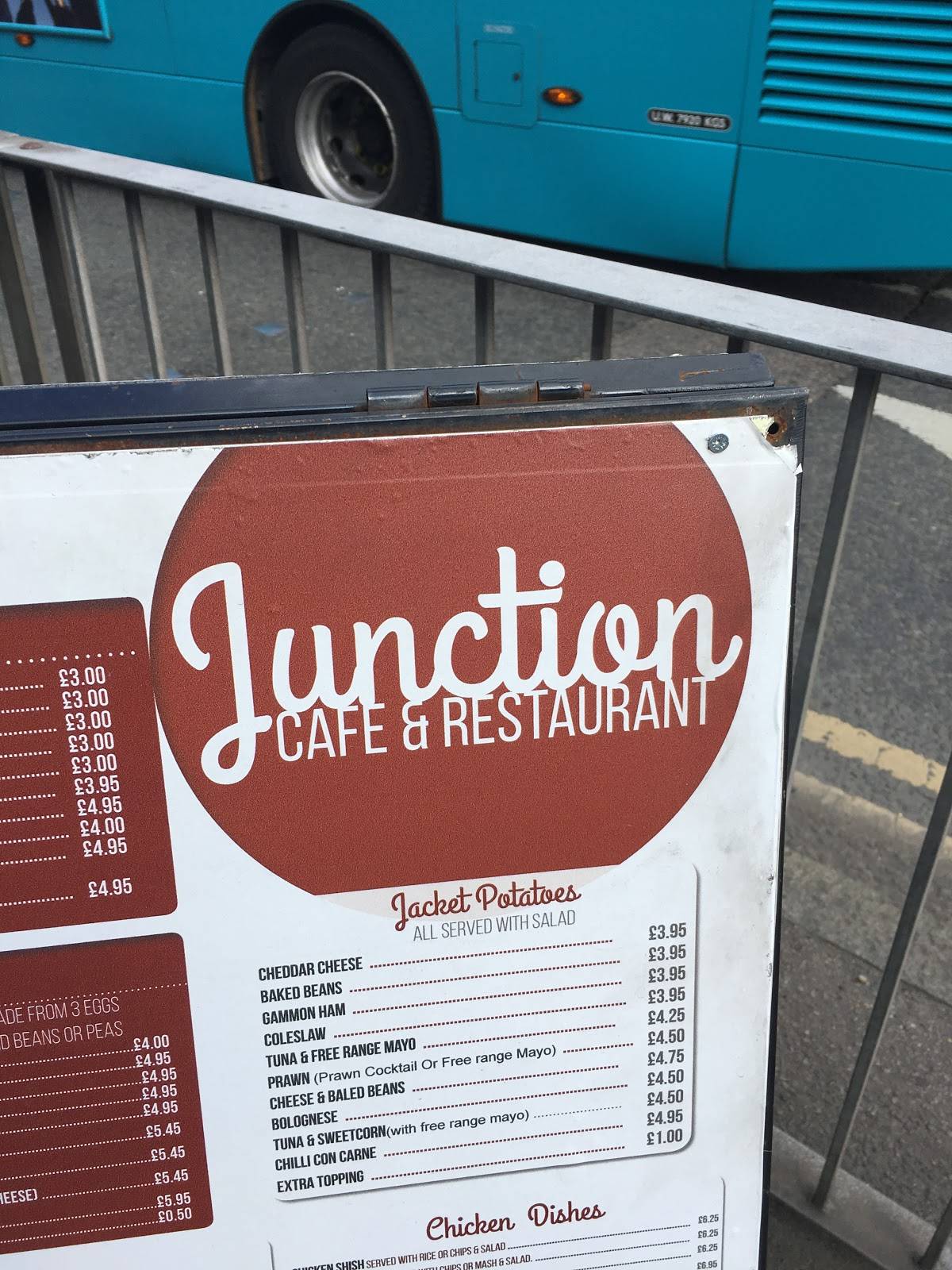 Menu at Junction Café & bistro cafe, Watford, 101a St Albans Rd