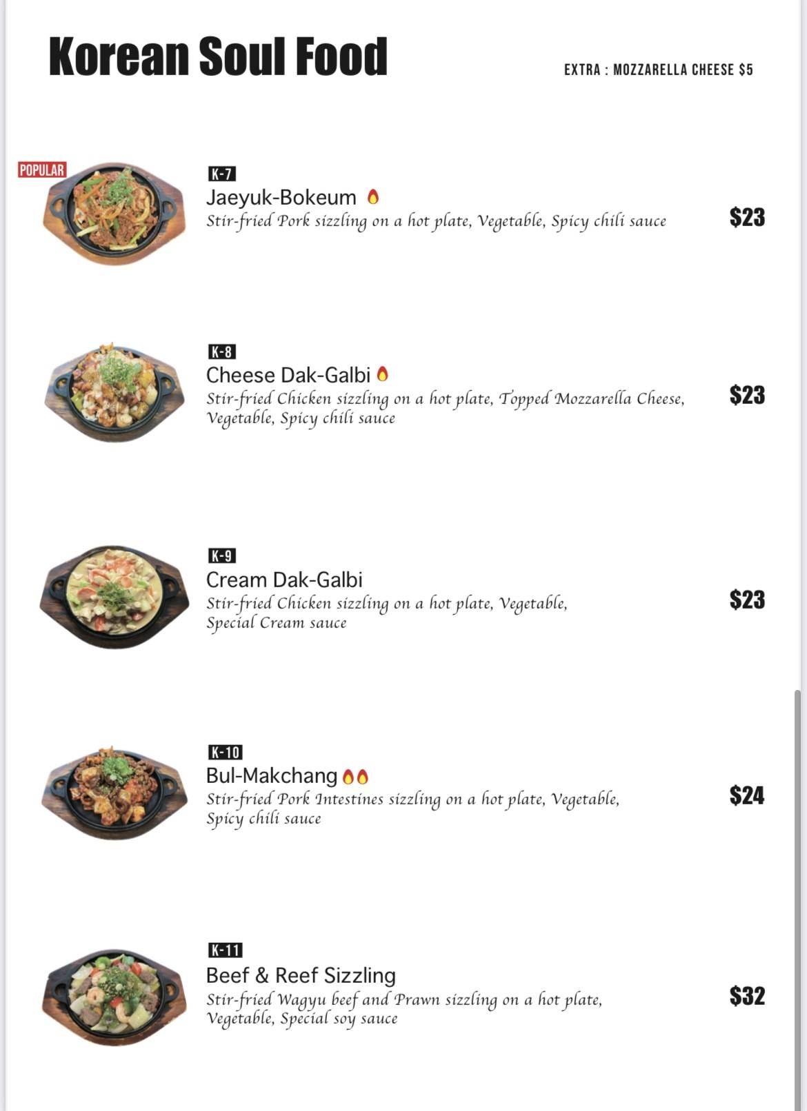Menu at K Time BBQ Restaurant, Morayfield