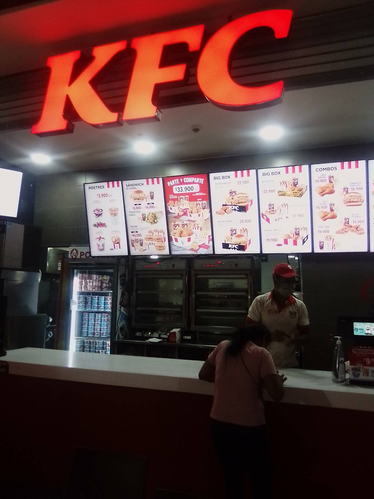 Menu at KFC Cosmocentro restaurant, Cali