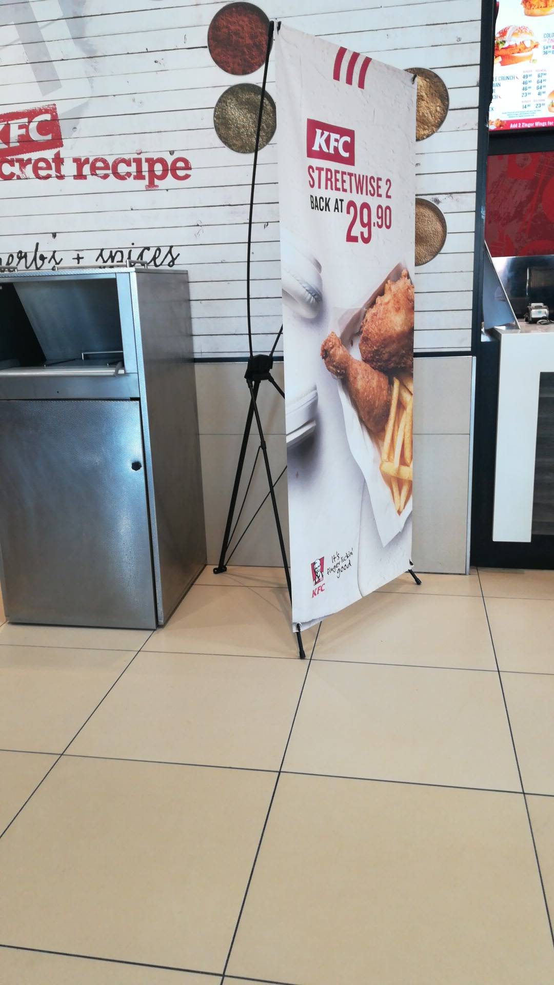 Menu at KFC King Williams Town 1 restaurant, King William's Town, 131