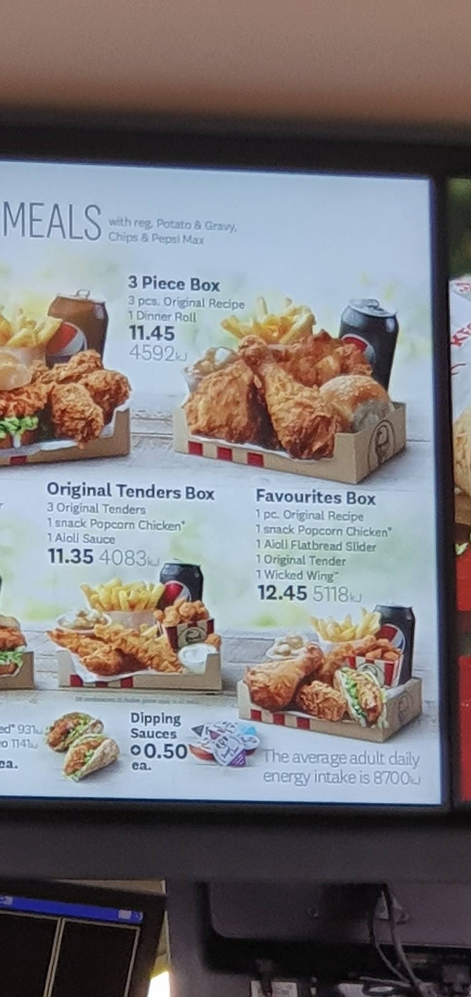 Menu at KFC Morisset fast food, Morisset