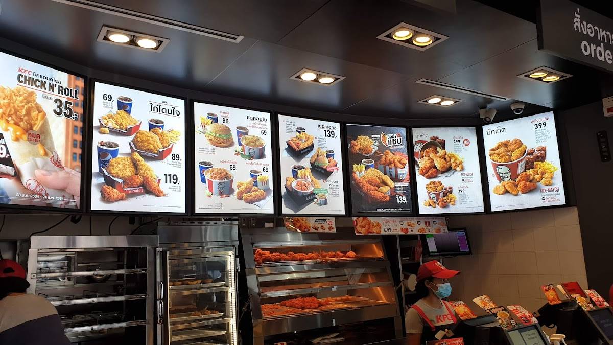 Menu at KFC PTT Borwin restaurant, Bo Win, PTT Borwin