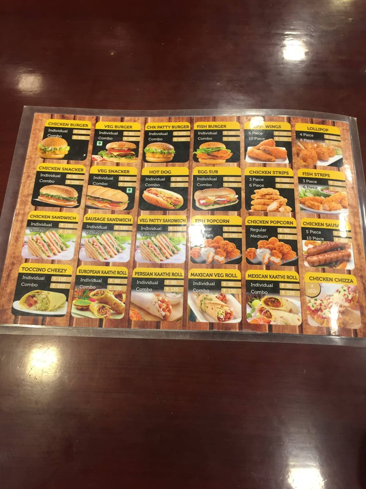 Menu at Kaaka-T-Cafe, Bengaluru, Ward No