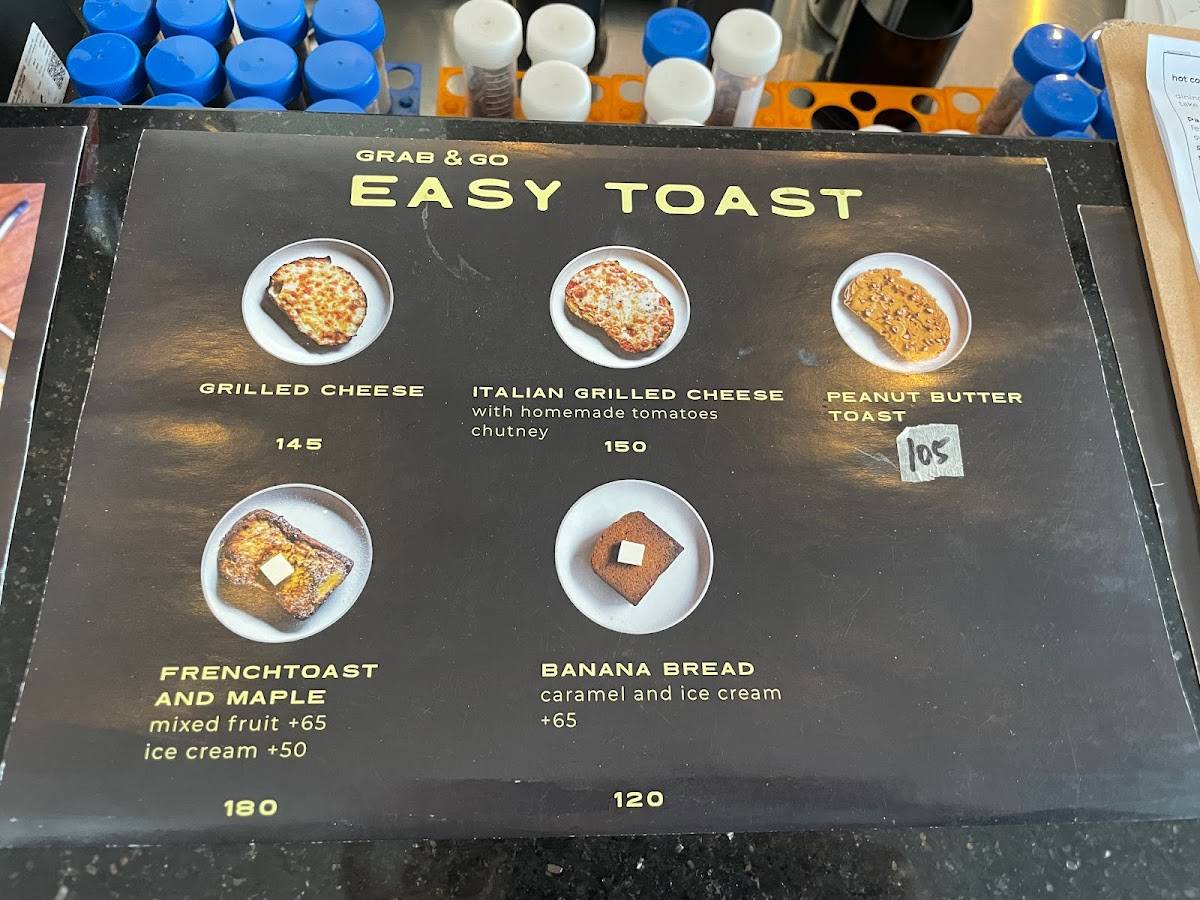 Menu at Kaizen Coffee Sukhumvit 49 cafeteria, Bangkok