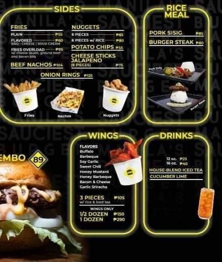 Menu at Kalsada Burger - Central Signal Taguig restaurant, Taguig