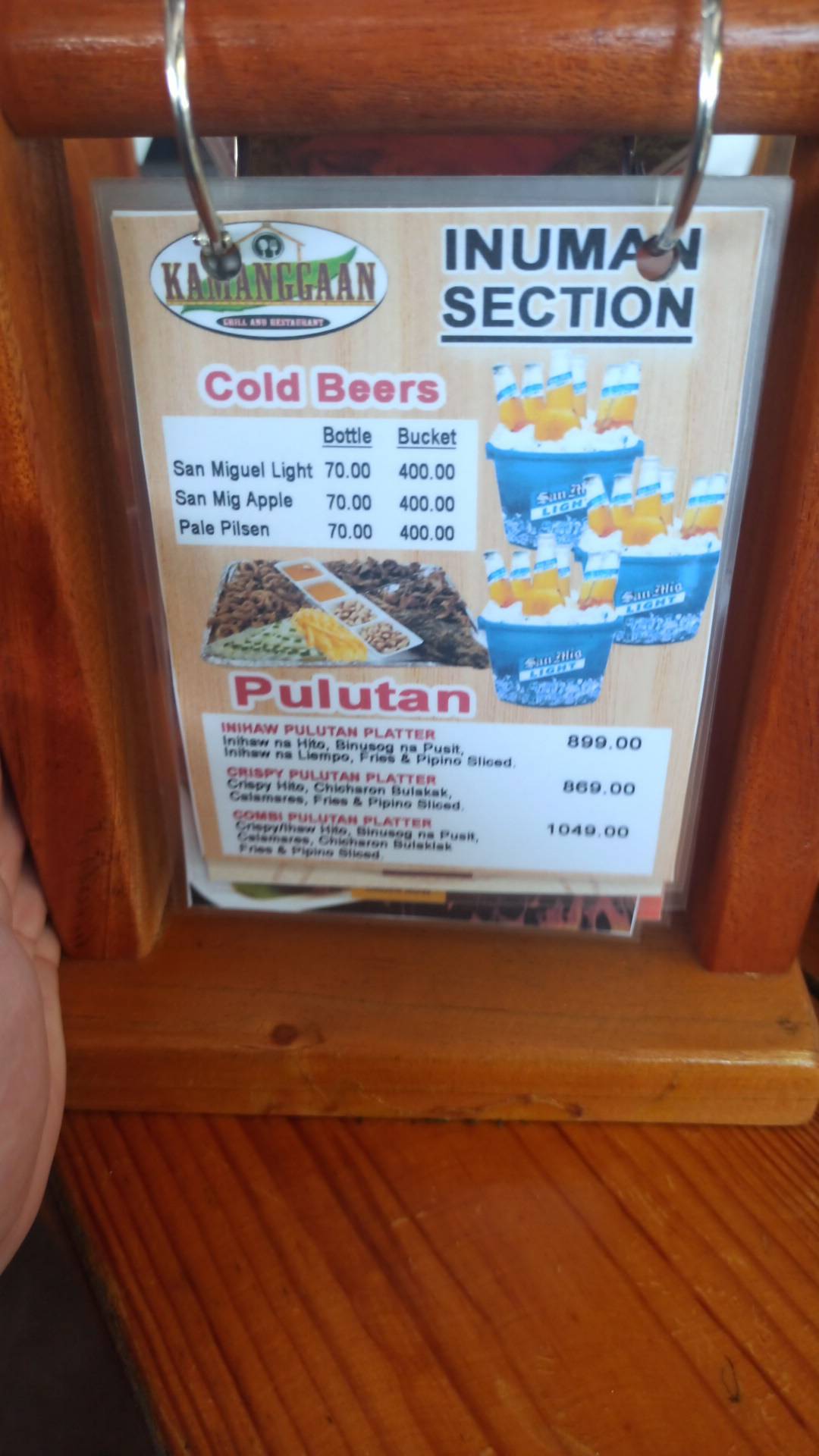Menu at Kamanggaan Grill and Restaurant, San Fernando