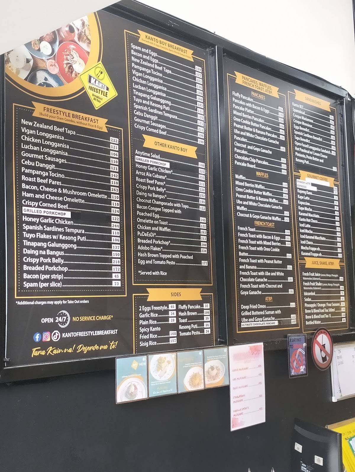 Menu at Kanto Freestyle Breakfast Morato restaurant, Quezon City, J2HM+QH4