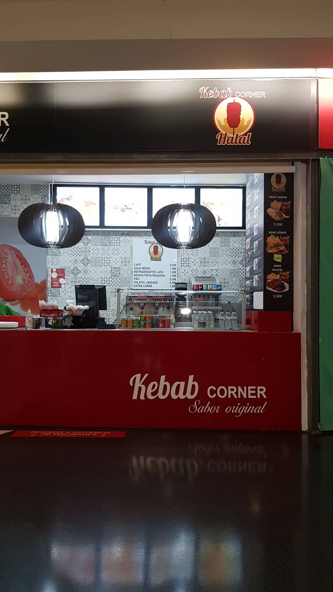 Menu em Kebab Corner restaurante, Porto