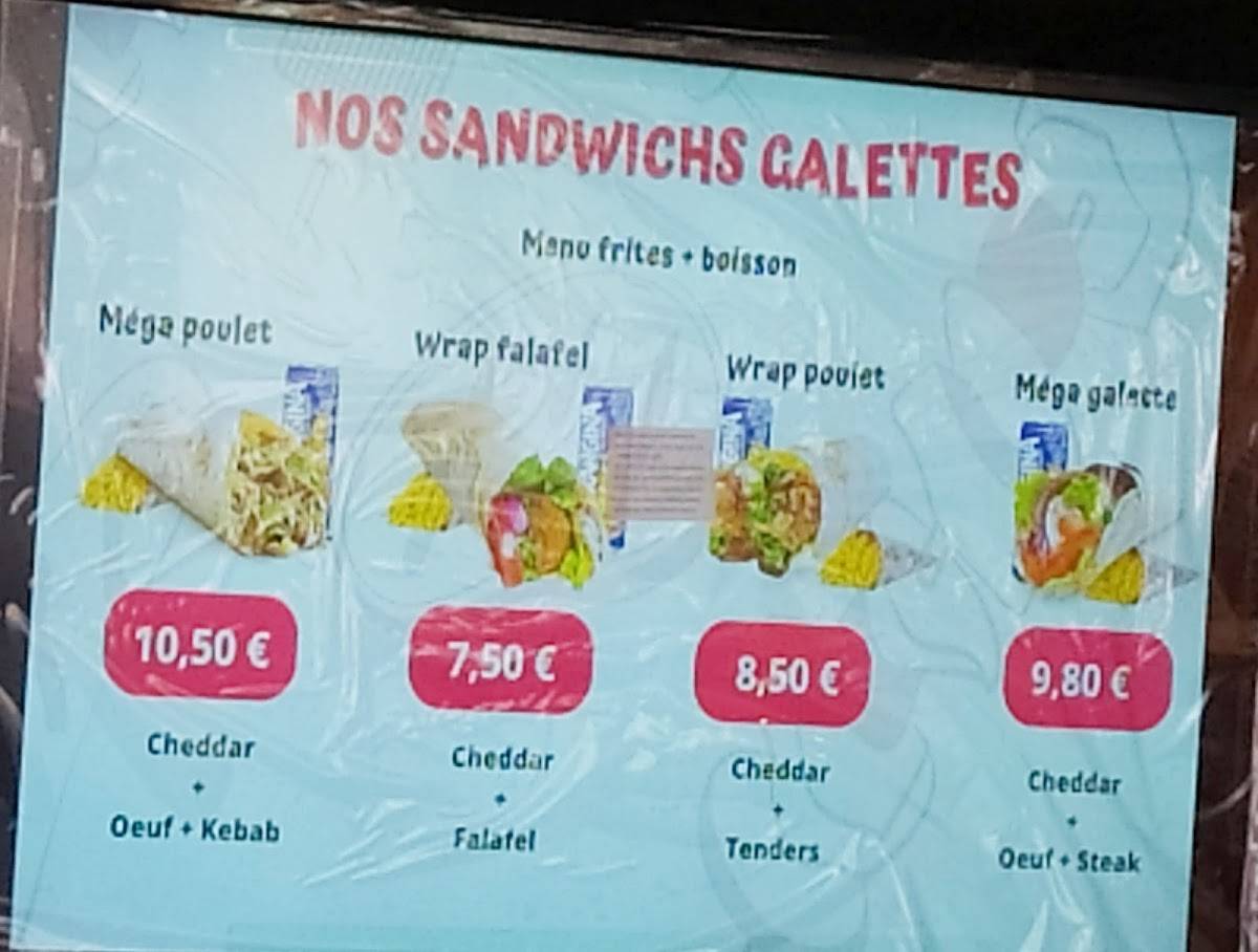 Menu au Kebab Fac Food restaurant, Pessac