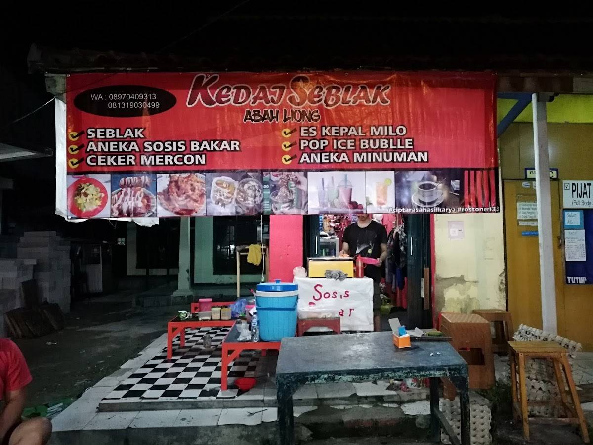 Carta del café Kedai Seblak Abah Liong, Saga