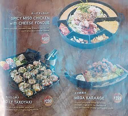 Menu at Kenshin Japanese Izakaya Restaurant, Parañaque