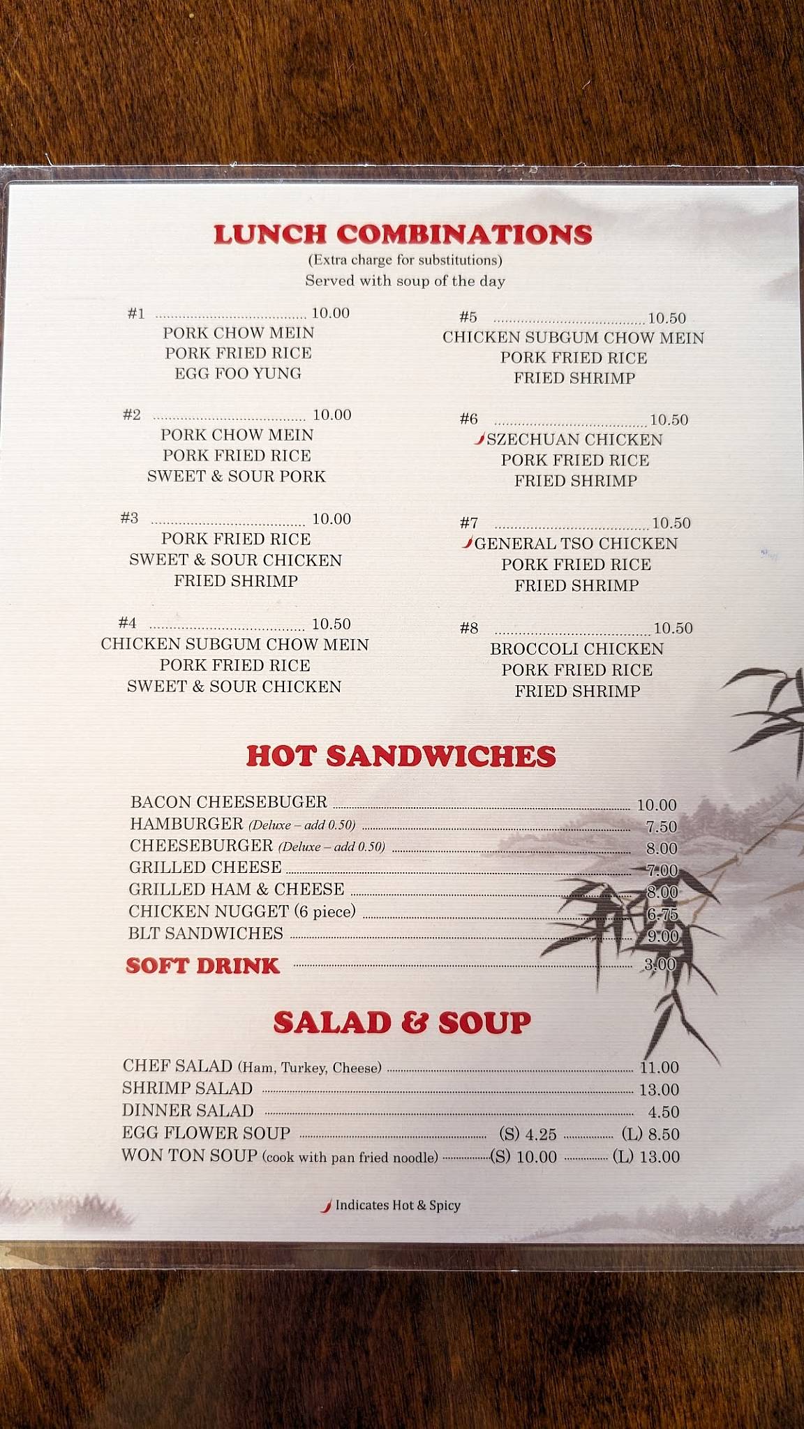 Menu at Kim Bowl Restaurant & Lounge, Longview