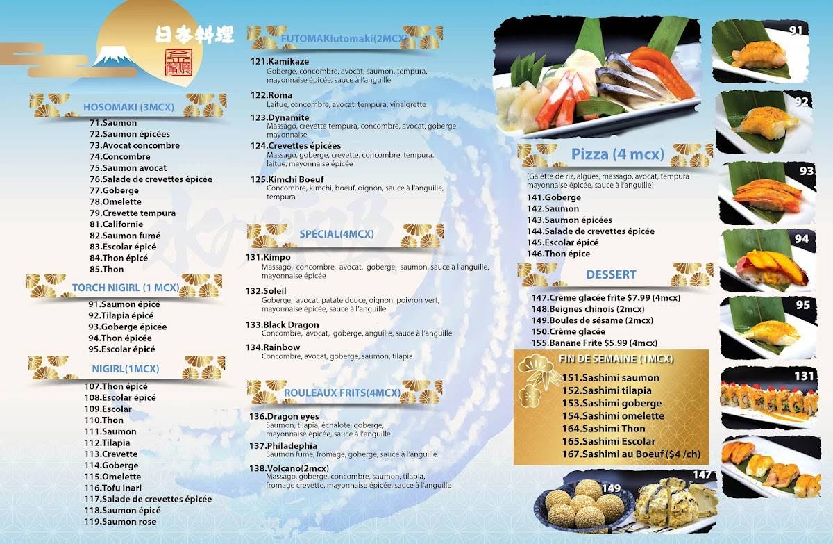 Menu au Kimpo BBQ Coréen Boucherville, Boucherville, 500 Rue D'Avaugour ...