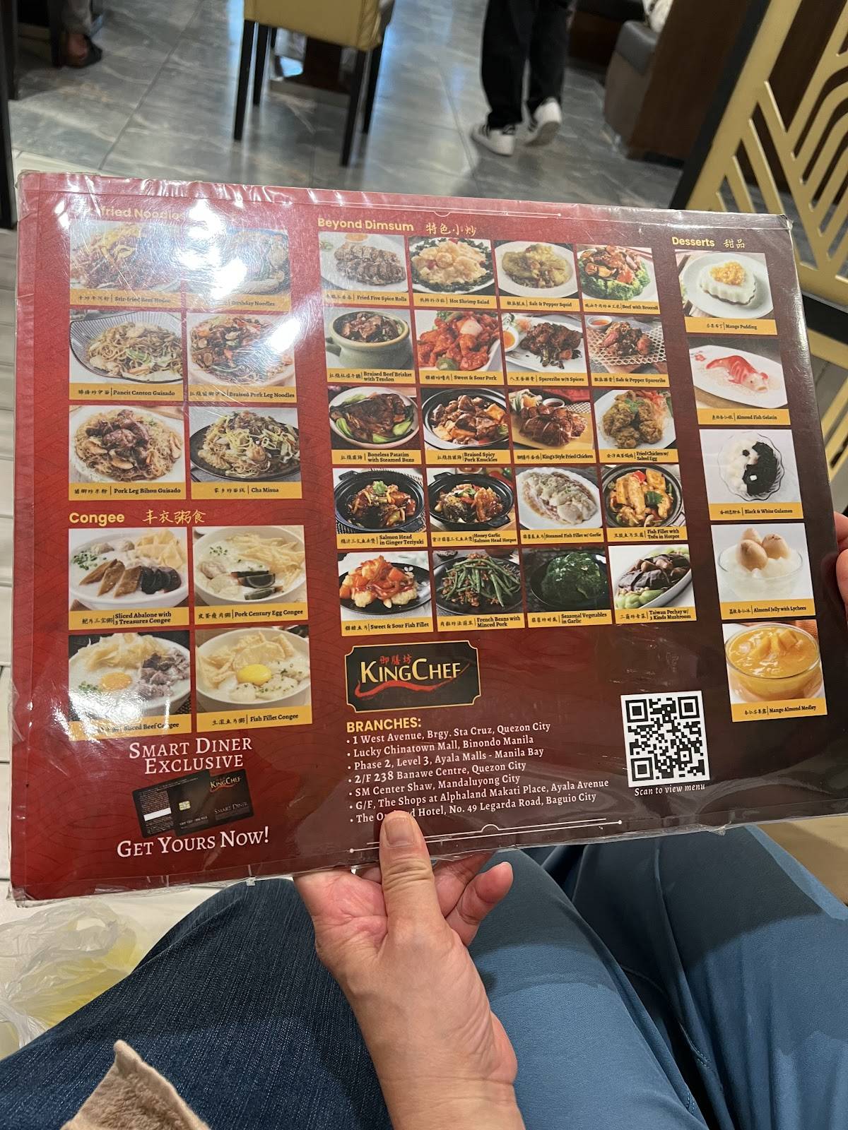 Menu at King Chef Seafood Restaurant, Manila, 2/F Lucky Chinatown Mall