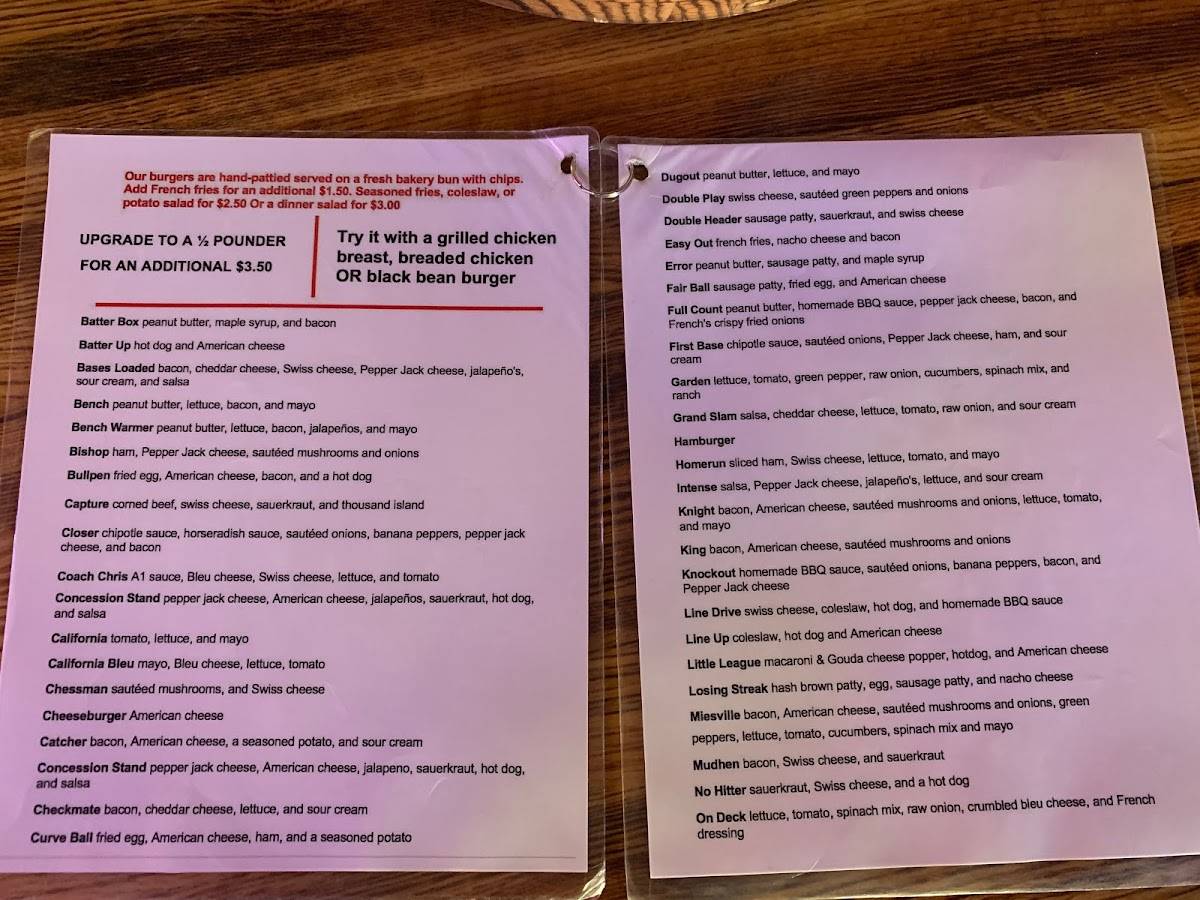 Menu at King's Place Bar and Grill, Miesville