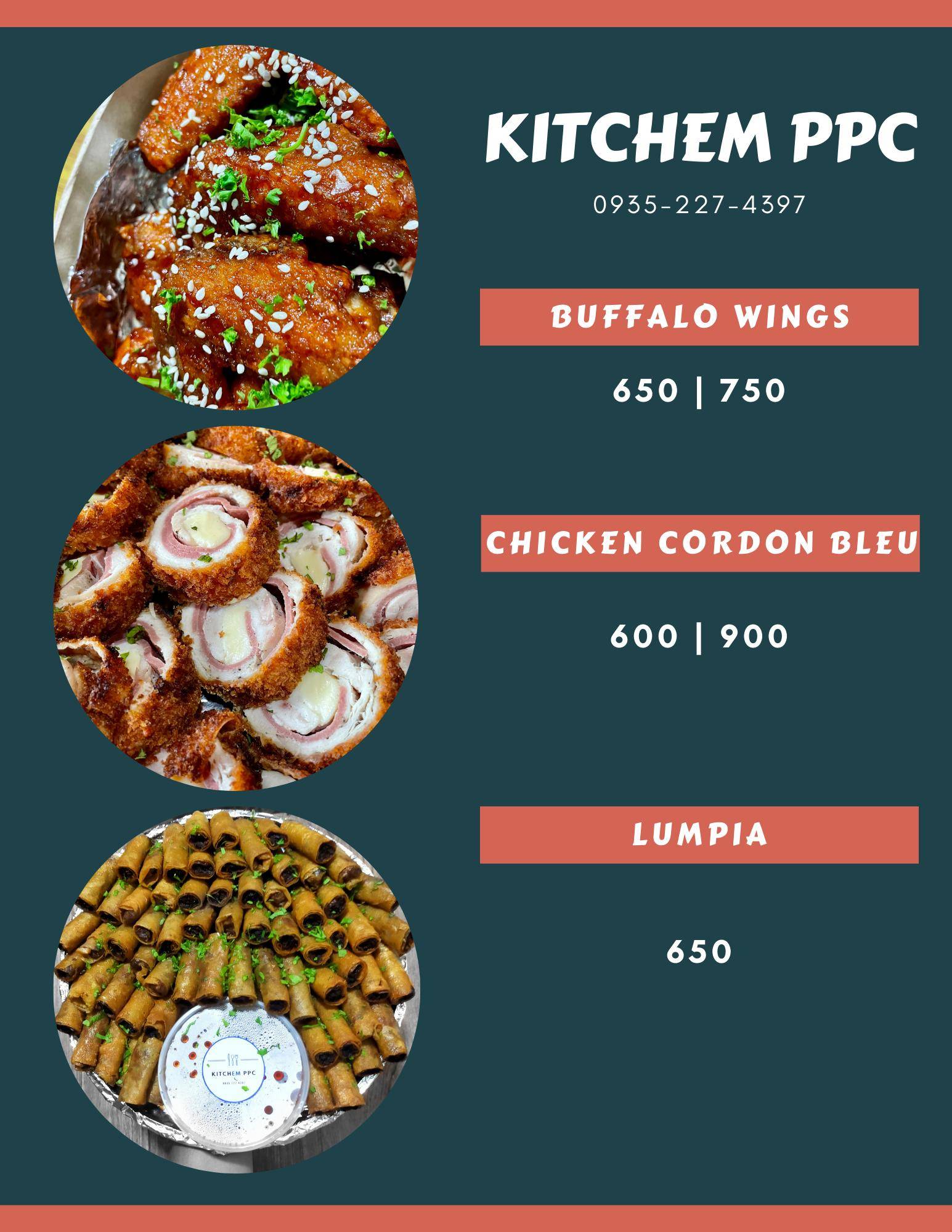 Menu at Kitchem Ppc restaurant, Puerto Princesa