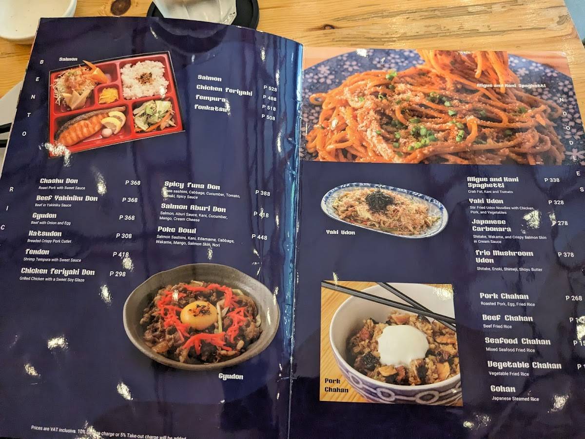 Menu at Koku restaurant, Makati