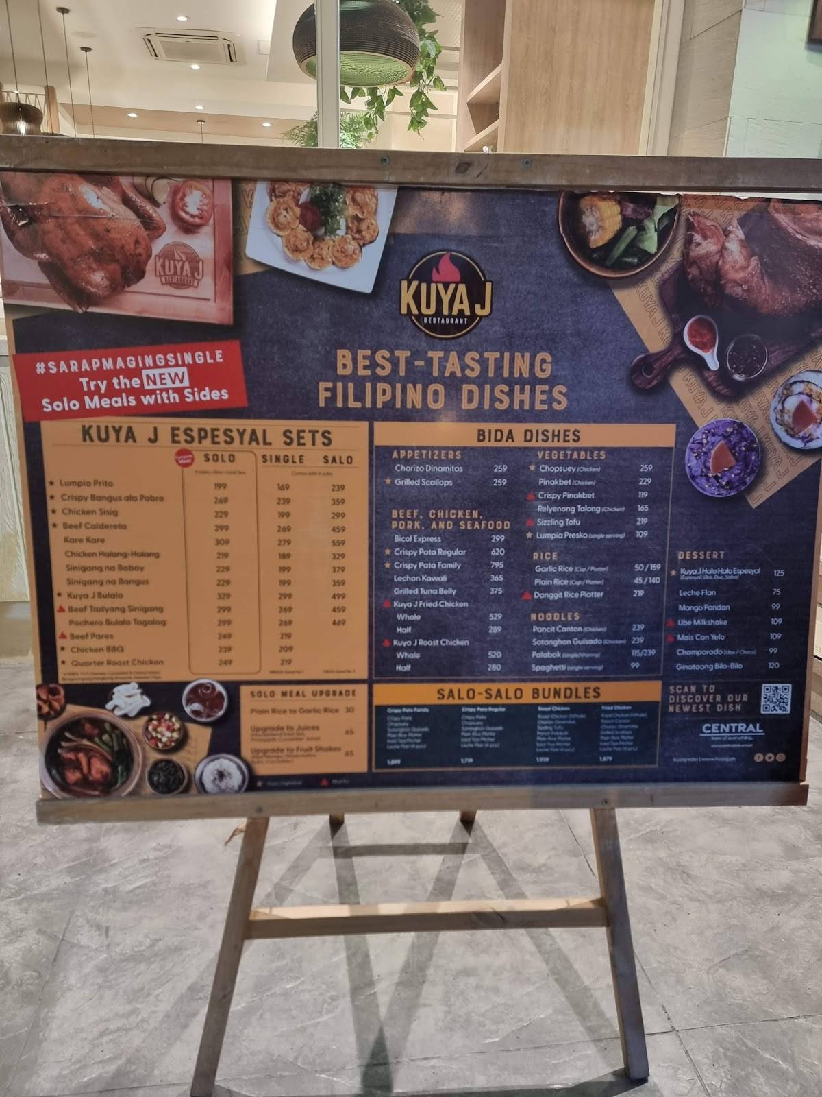 Menu at Kuya J - Eastwood restaurant, Quezon City, Eastwood information ...