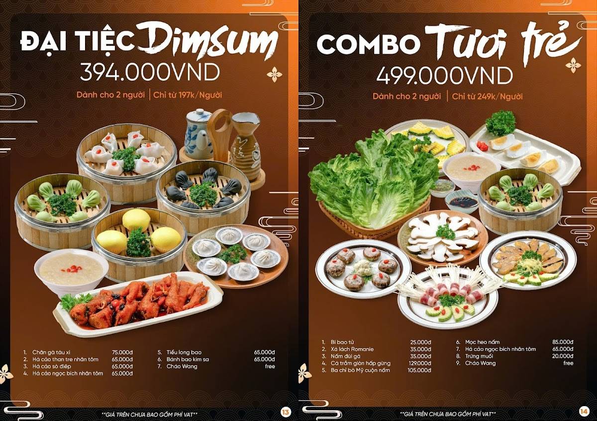 Carta del restaurante LONG WANG Tầng 5 Vincom Mega Mall Grand Park ...