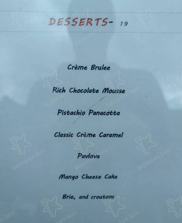 Menu at BBQ Brazilian restaurant, Crows Nest, 35 Albany St