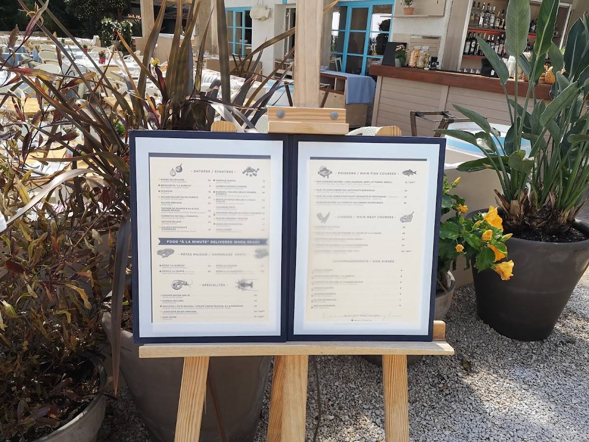 Menu at La Guérite - Cannes pub & bar, Cannes, Cannes - Île Sainte ...