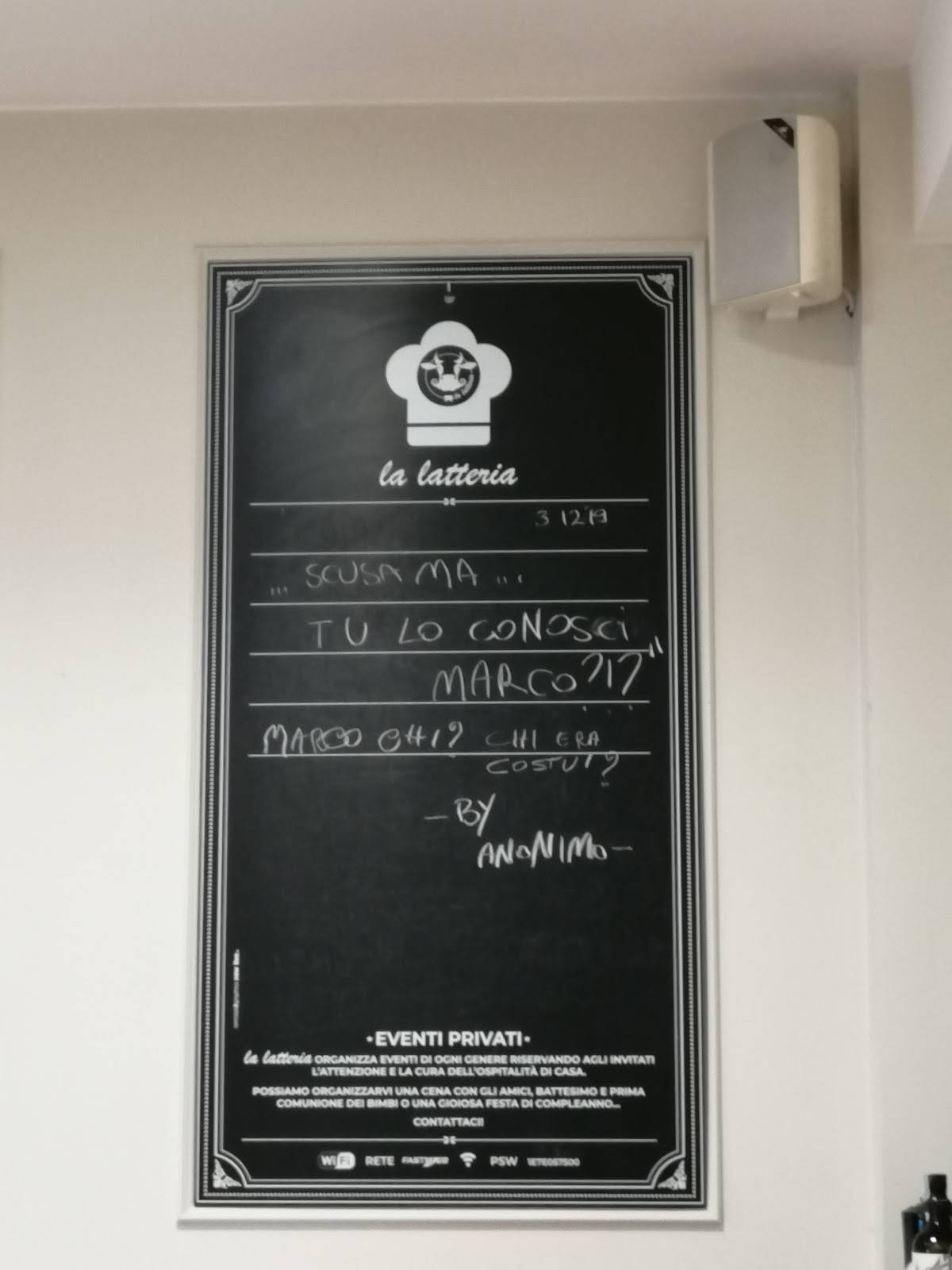 Menu da La Latteria pub & bar, Dalmine