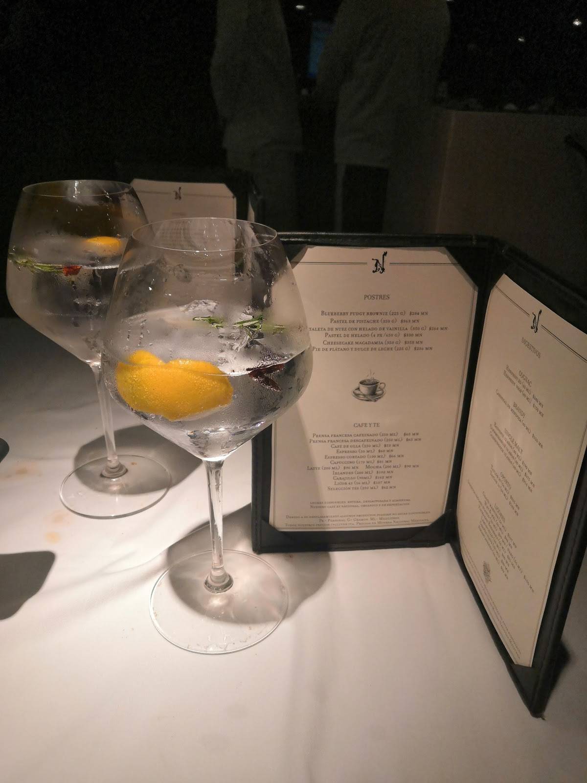 Menu at La Nacional restaurant, Monterrey, Av San Jerónimo 1106
