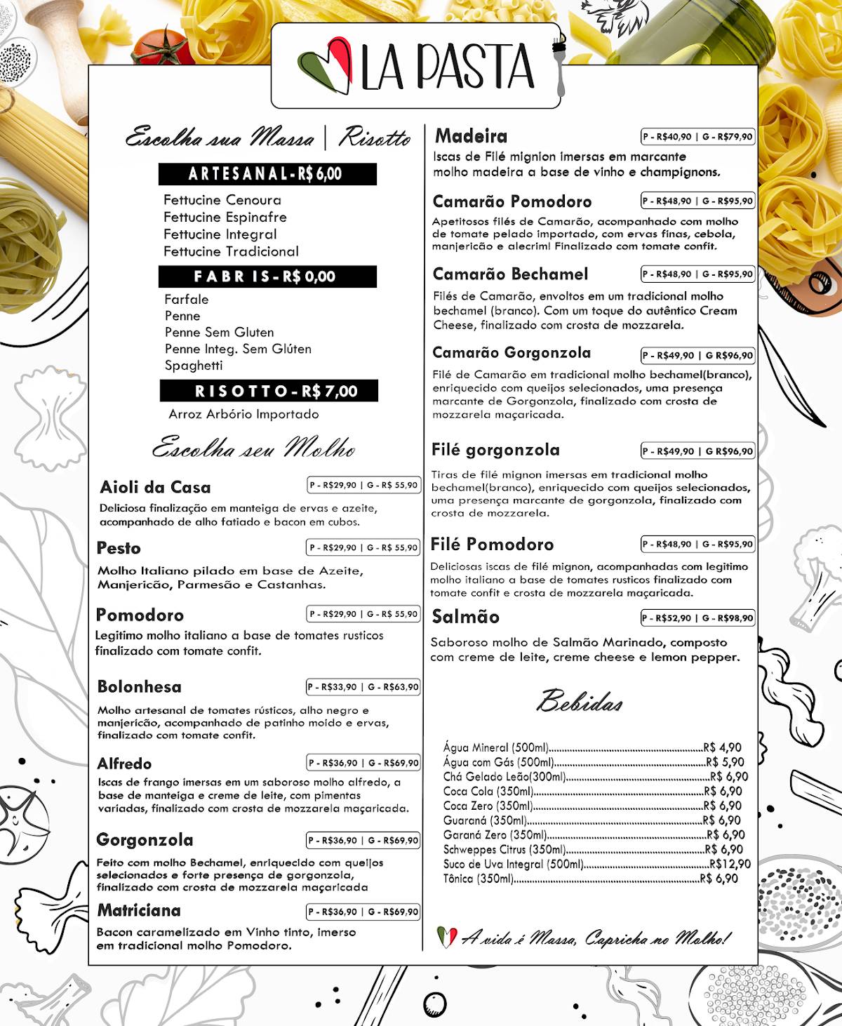 Menu em La Pasta - Massas Artesanais restaurante, Ilhéus