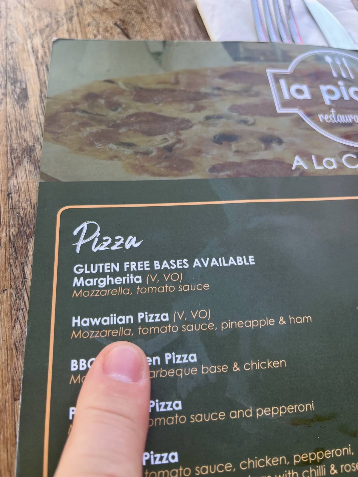 Menu at La Piazza restaurant, Hove, 80 Western Rd