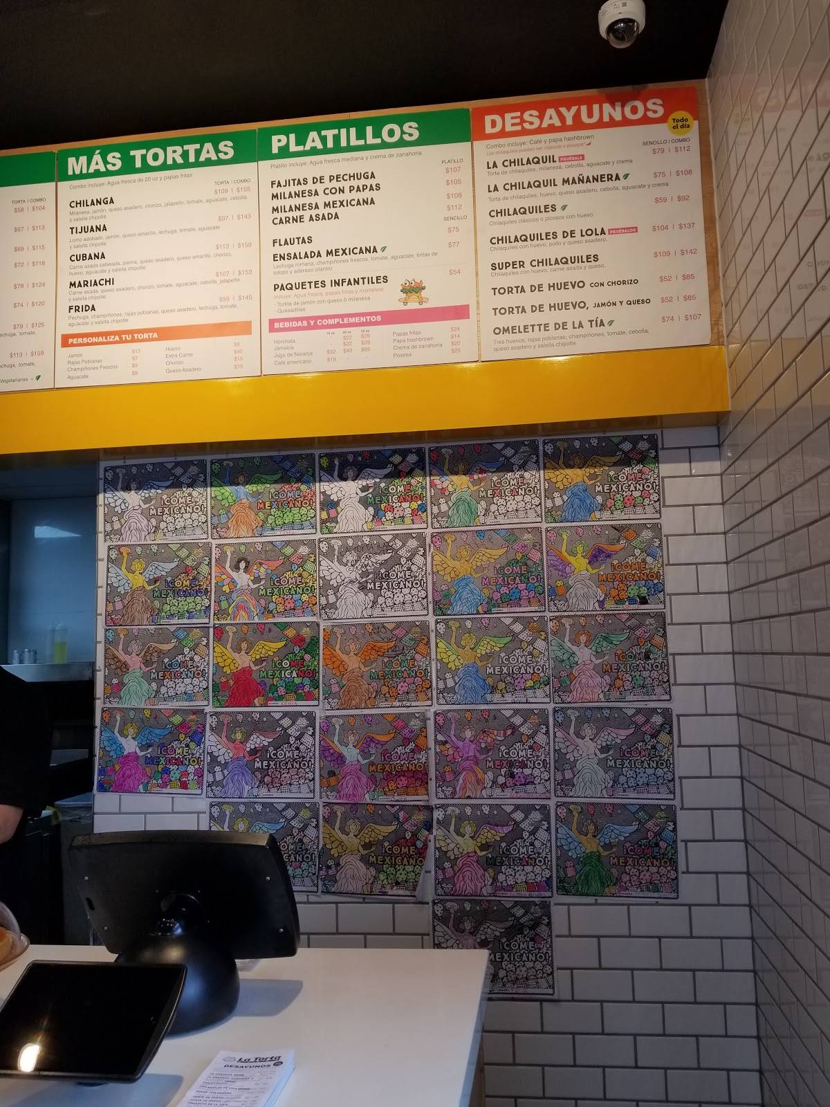 Carta del restaurante La Torta Plaza, Tijuana, Blvd. Salinas 10889