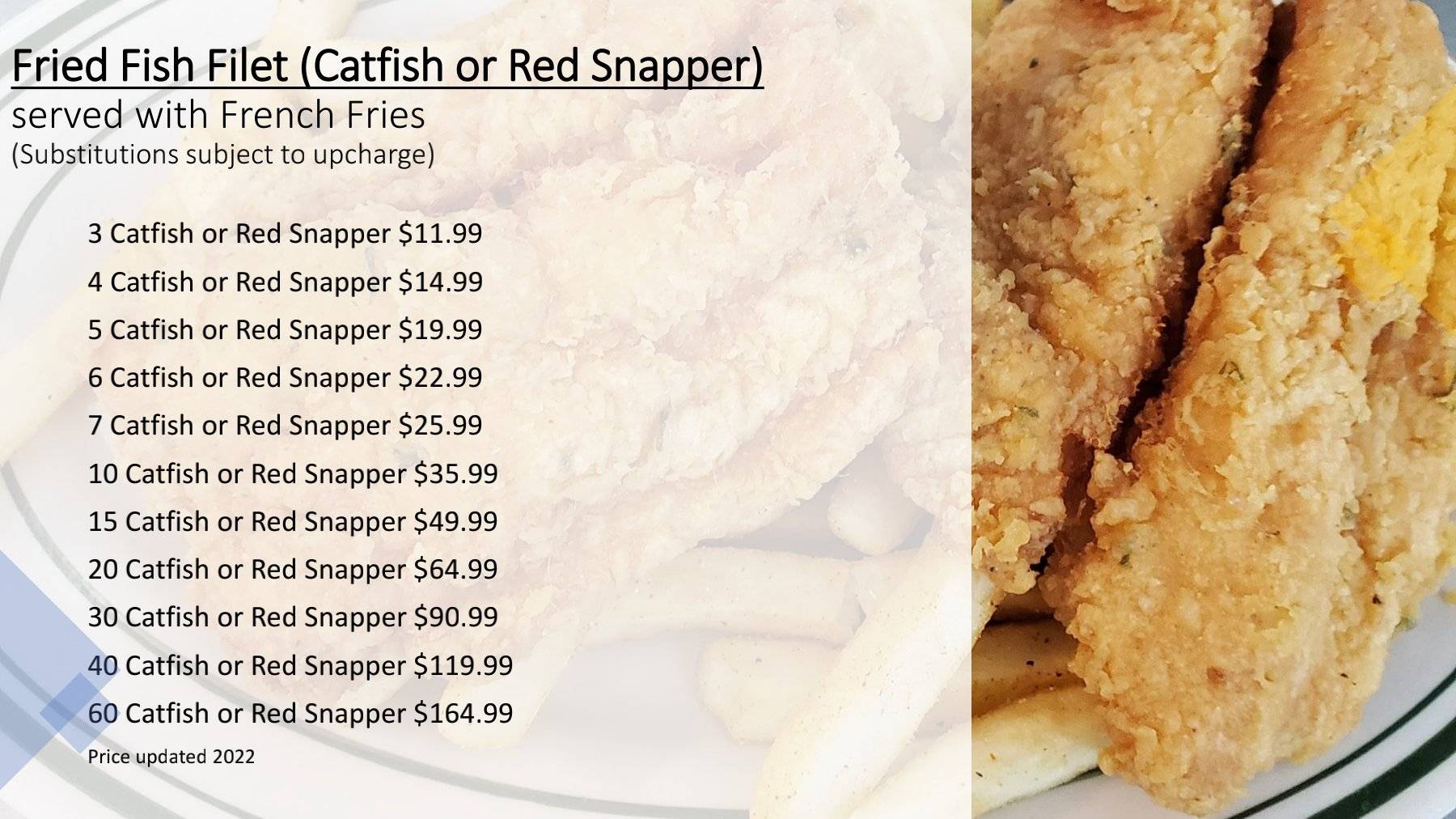 Menu at Lake Jackson Seafood restaurant, Lake Jackson, 466 Plantation Dr