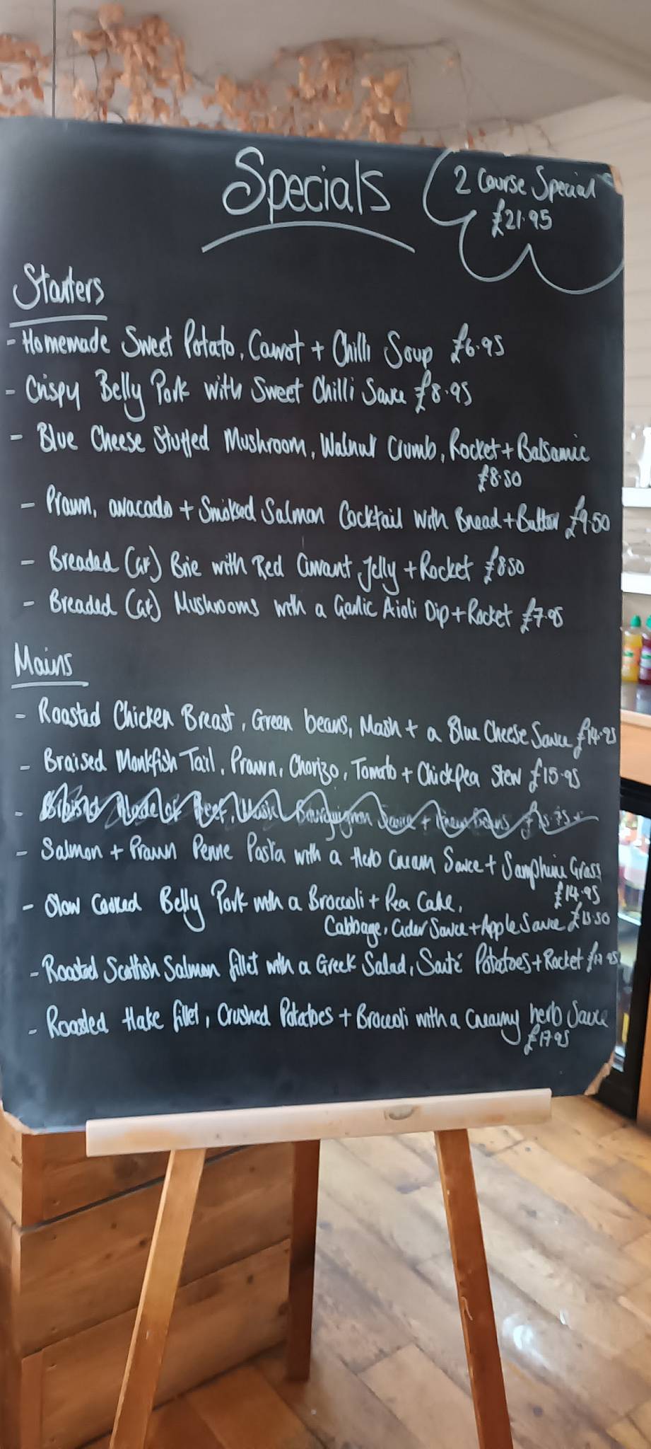 Menu at Lakeside Cafe, Newquay