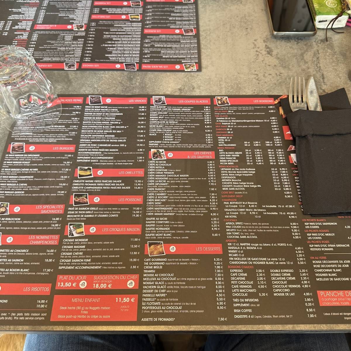 Menu au Le Diplomate restaurant, Châlons-en-Champagne, 7 Place République