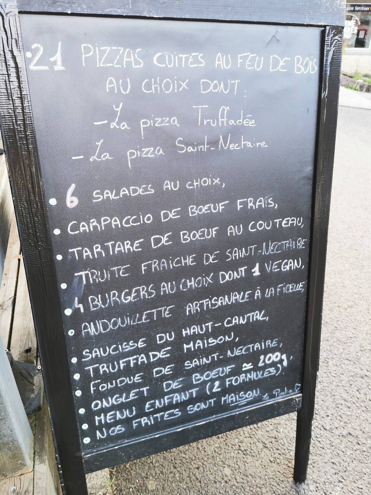 Menu au Le Picotin restaurant, Murol, Rue George Sand
