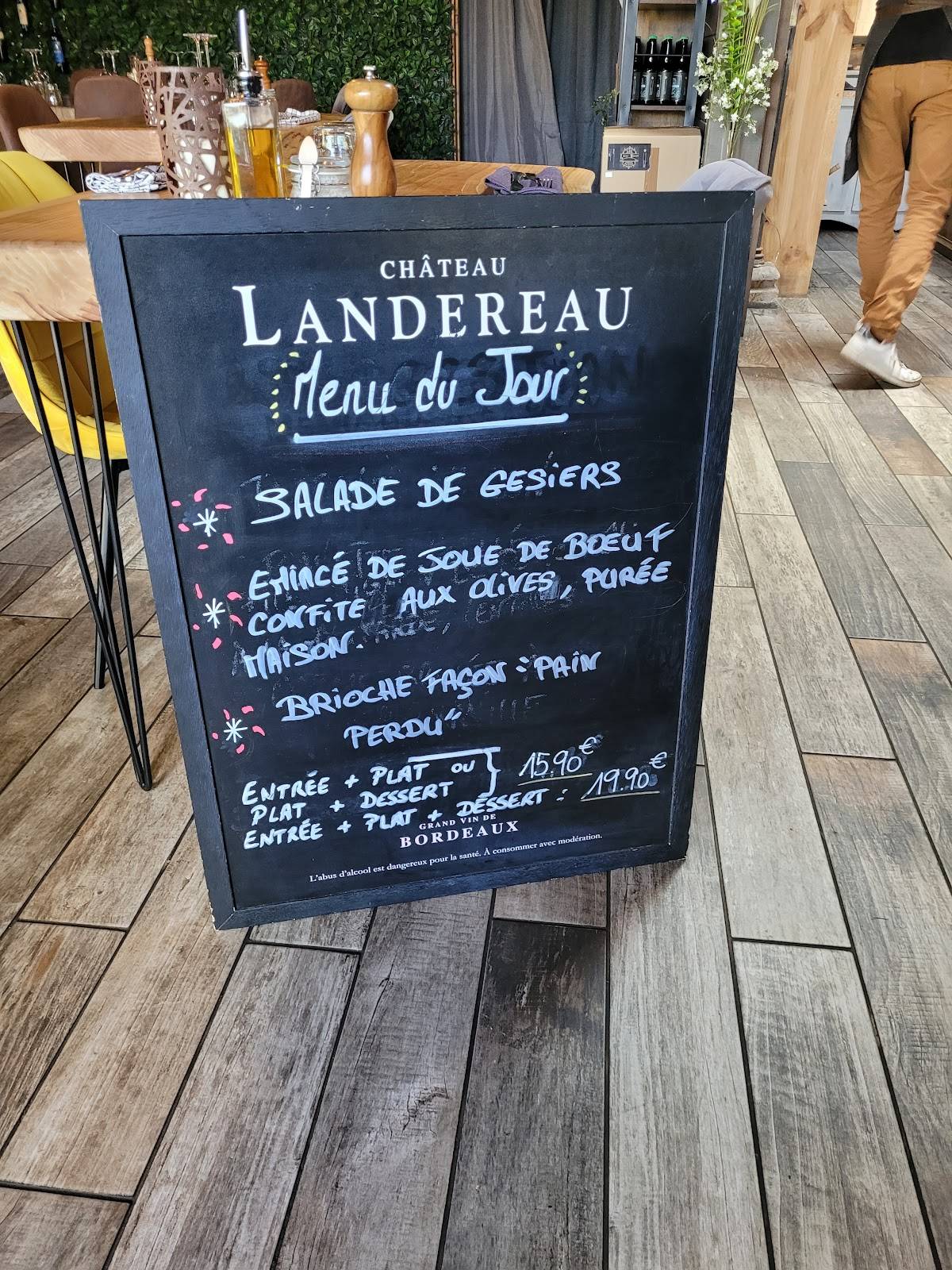 Menu at Le Recoin restaurant, Arès