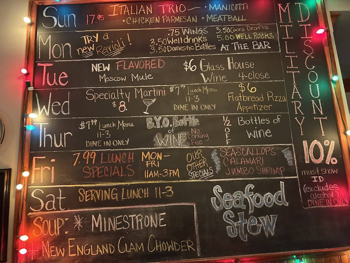 Menu at Lebro's Restaurant, Getzville