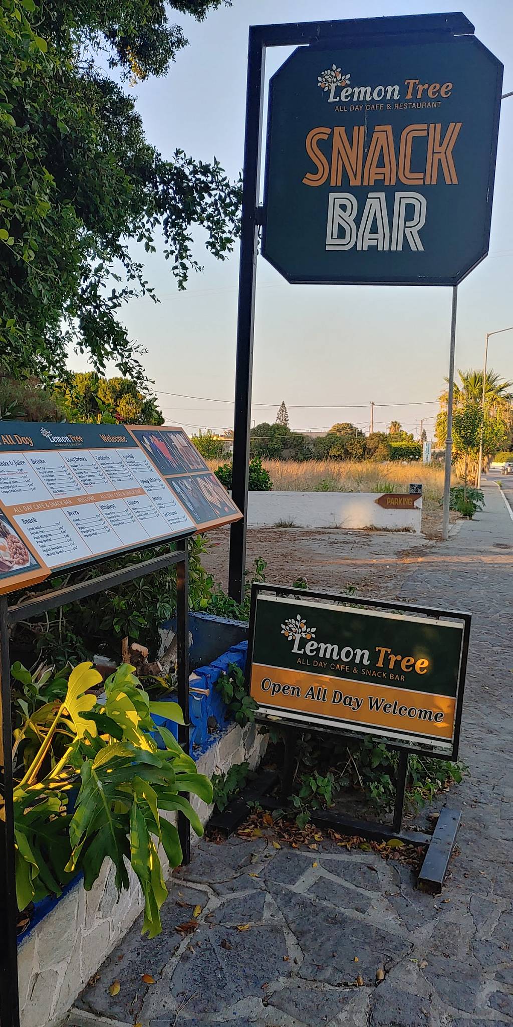 Carta de Lemon tree cafe bar, Theologos