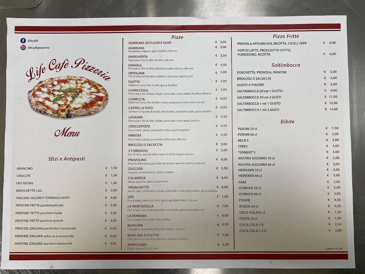 Speisekarte von Life Cafe Q8, Domicella