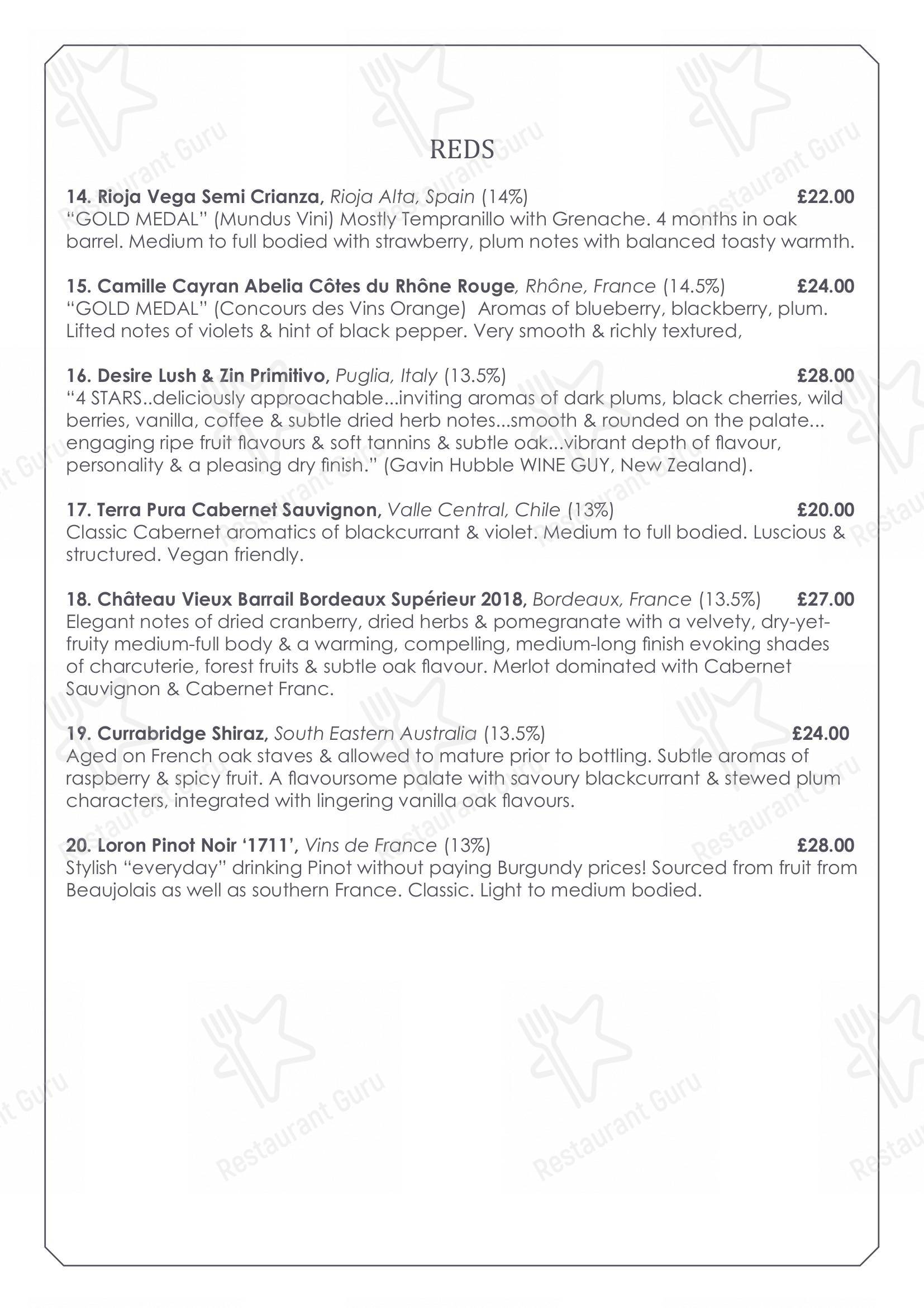 Menu At The Lime Tree Restaurant Limavady Limavady
