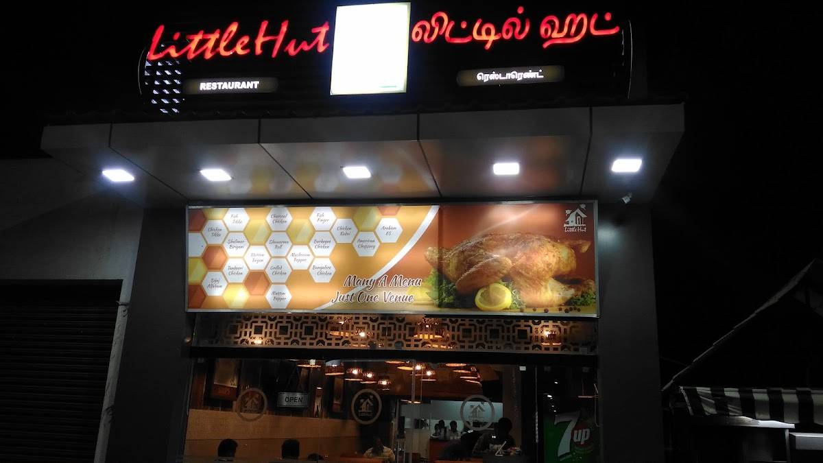 Menu at Little Hut Restaurant, Chennai, 8/19