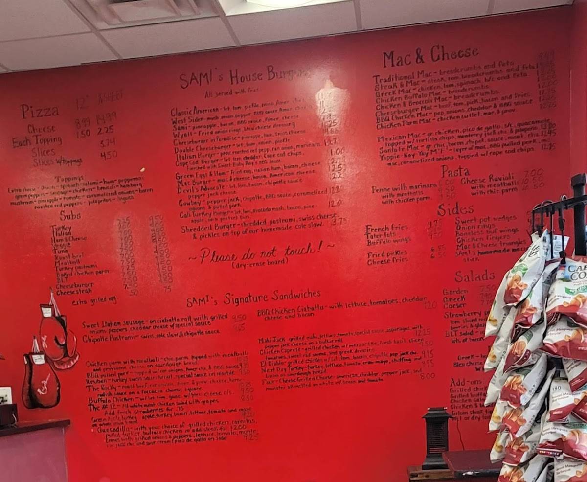 Menu at Little Sami's restaurant, Brockton, W Chestnut St