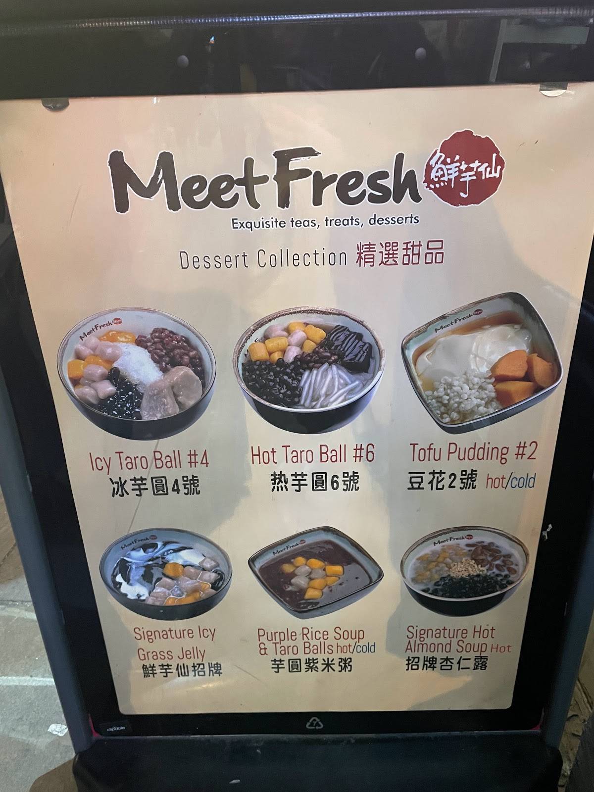 Menu at Meet Fresh restaurant, London