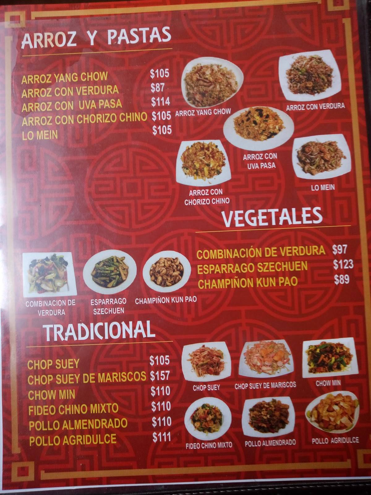 Carta del restaurante Long Hang, Cuautitlán Izcalli, And. Londres 1 ...